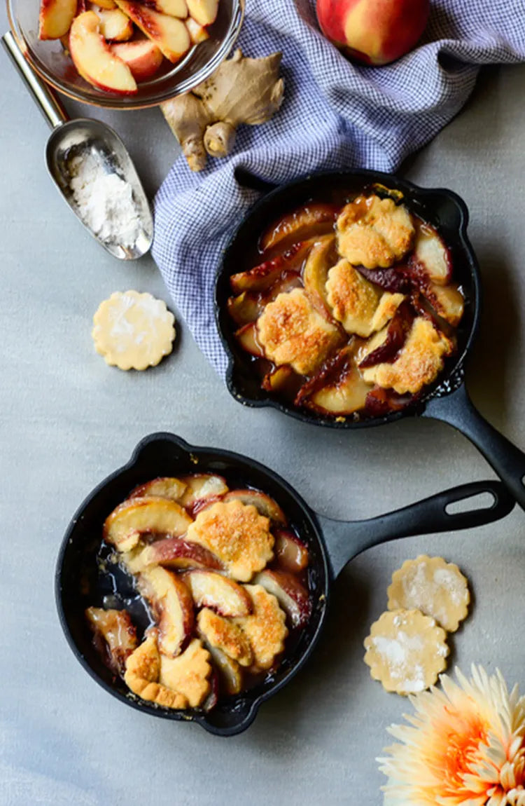 Ginger Peach Cardamom Shortbread Cobbler by @maisonrees– Victoria ...