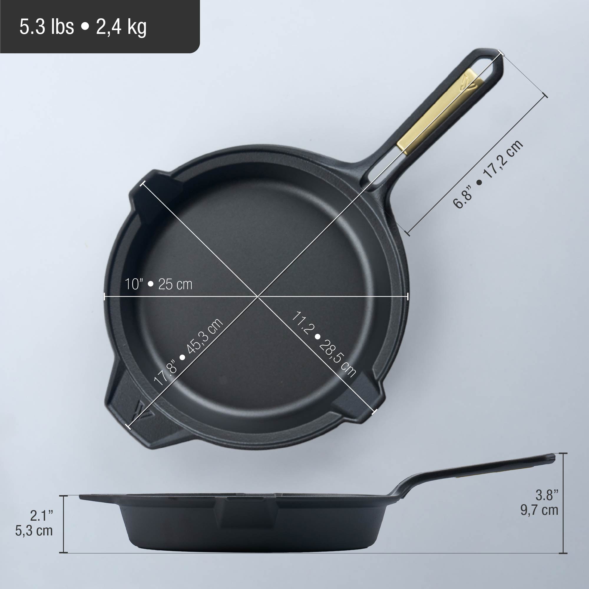 10-Inch Cast Iron Skillet | Victoria Signature Series – Victoria SIGNATUREseries